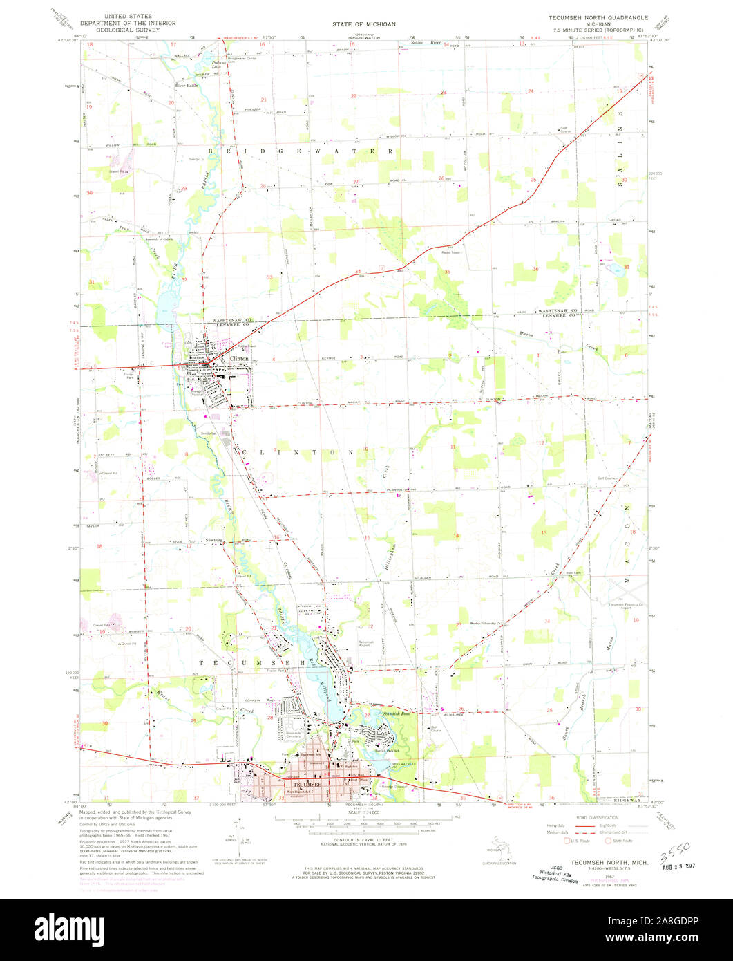 Mappa di tecumseh immagini e fotografie stock ad alta risoluzione - Alamy