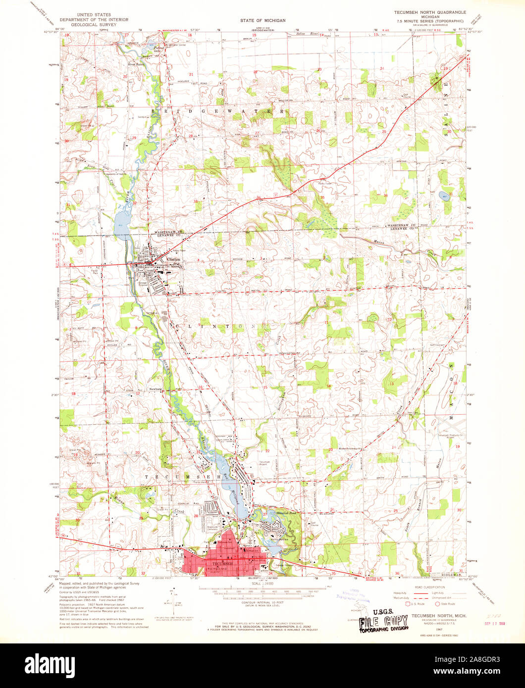 Mappa di tecumseh immagini e fotografie stock ad alta risoluzione - Alamy