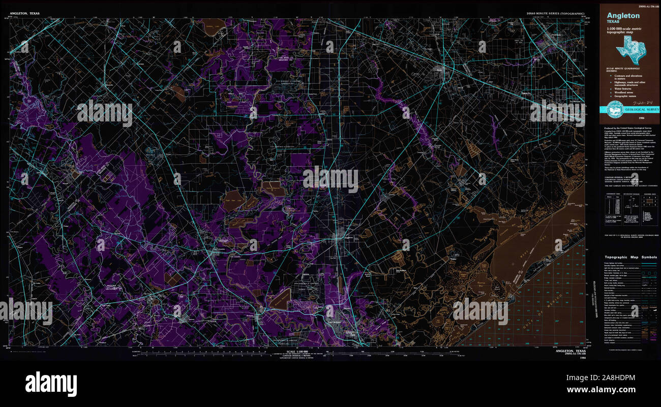 Mappa di angleton texas immagini e fotografie stock ad alta risoluzione ...