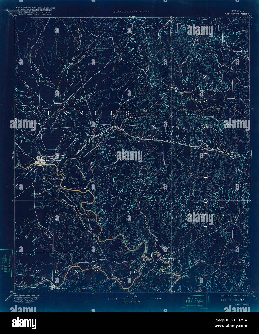 Mappa di ballinger texas immagini e fotografie stock ad alta ...