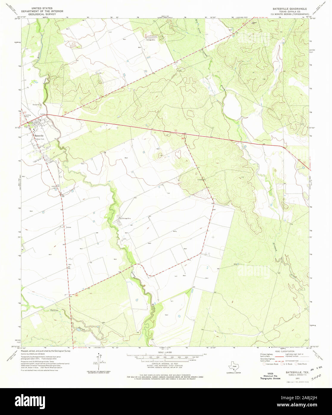 Mappa di batesville texas immagini e fotografie stock ad alta ...