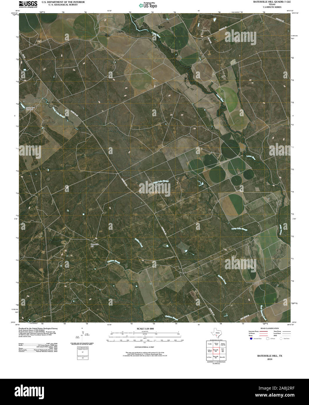 Mappa di batesville texas immagini e fotografie stock ad alta ...