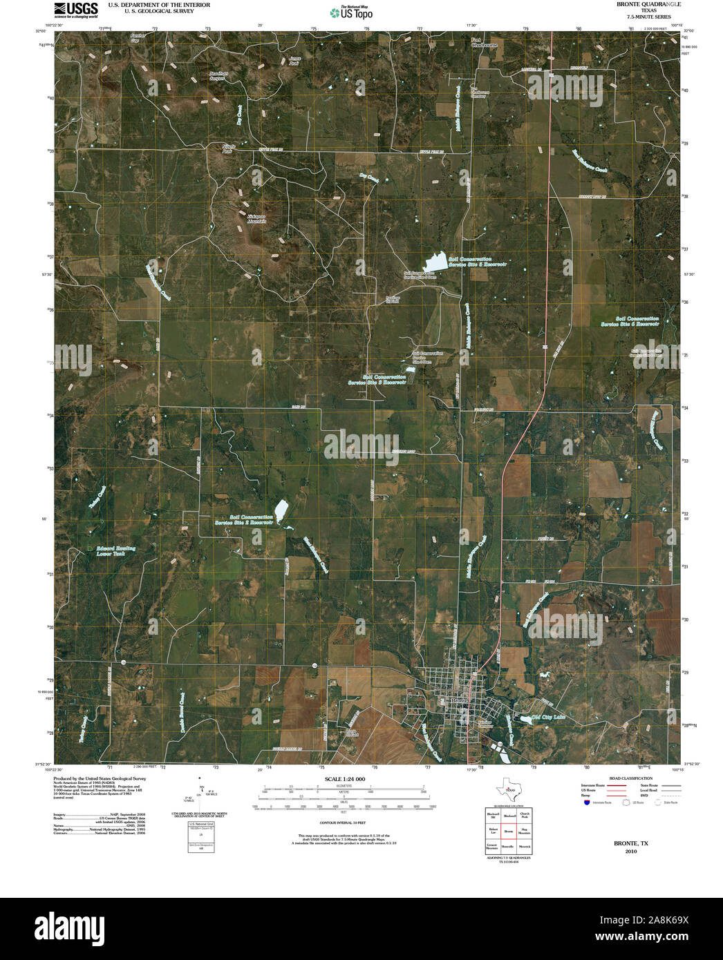 Mappa di bronte texas immagini e fotografie stock ad alta risoluzione ...