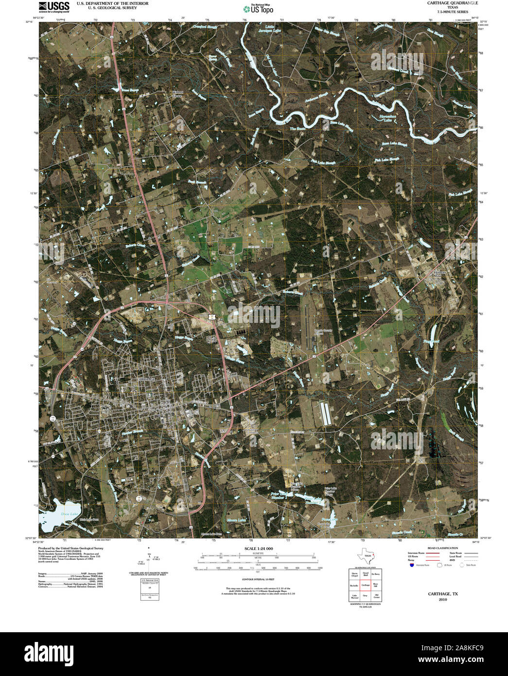 Mappa di cartagine texas immagini e fotografie stock ad alta ...