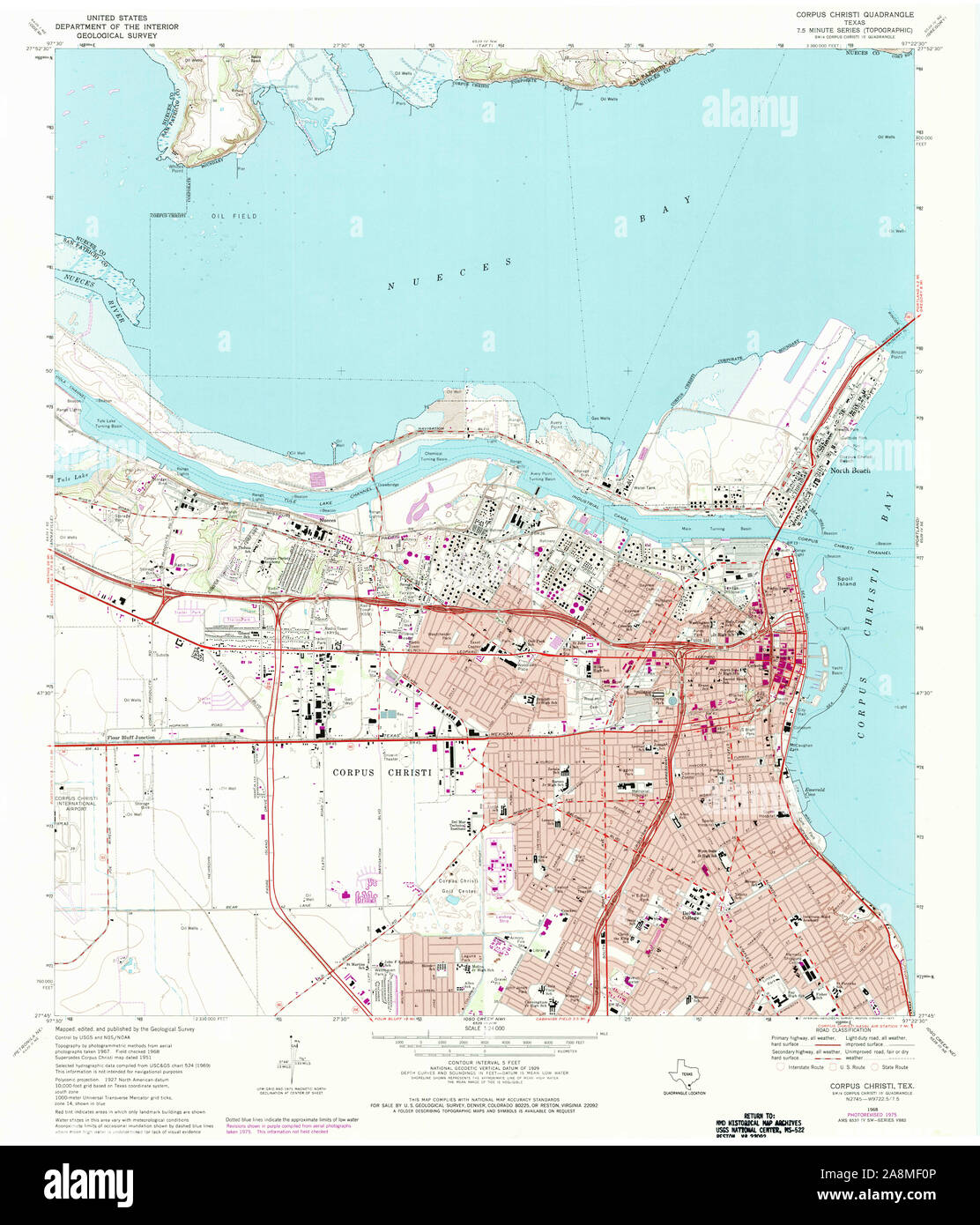 Mappa del corpus christi texas immagini e fotografie stock ad alta ...