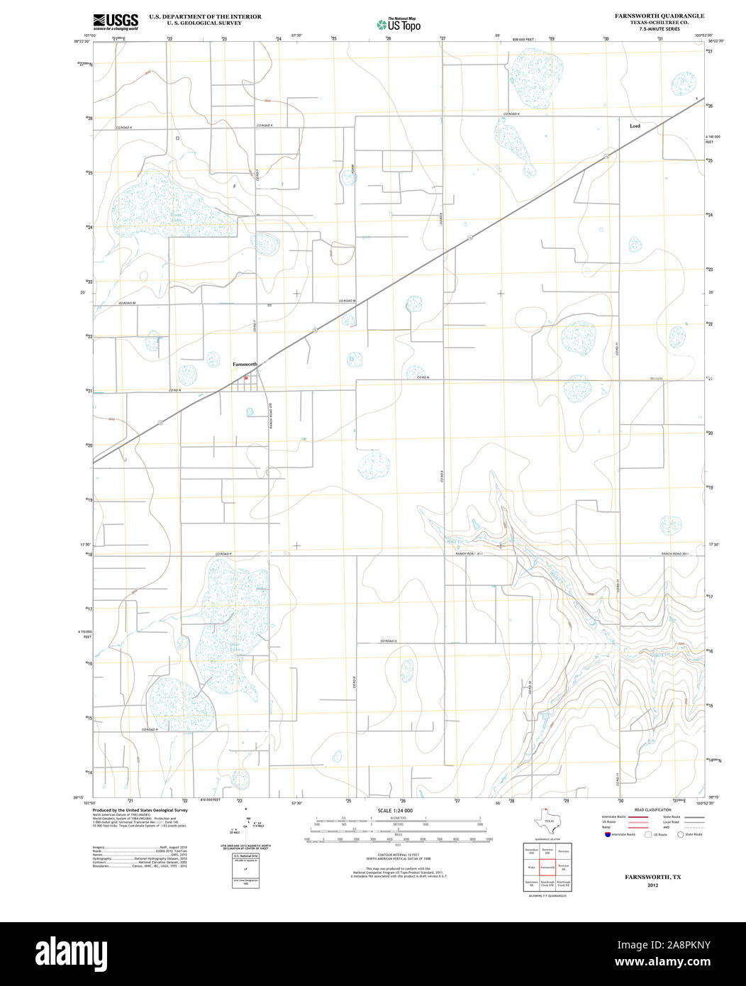 Mappa di farnsworth texas immagini e fotografie stock ad alta ...