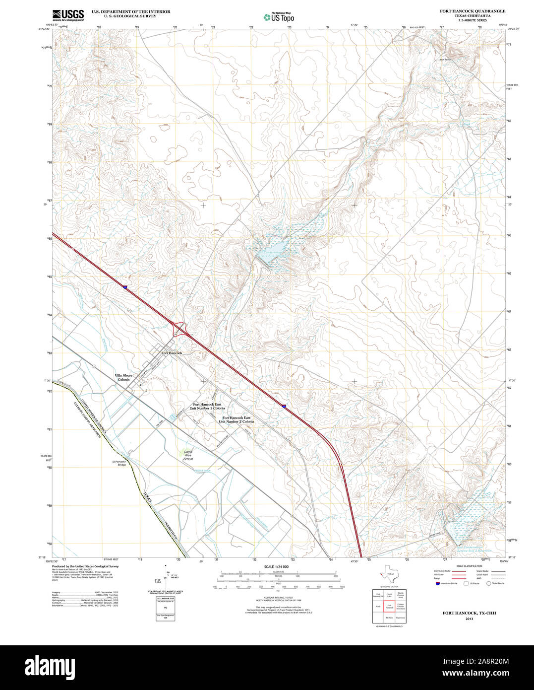 Mappa di fort hancock texas immagini e fotografie stock ad alta ...