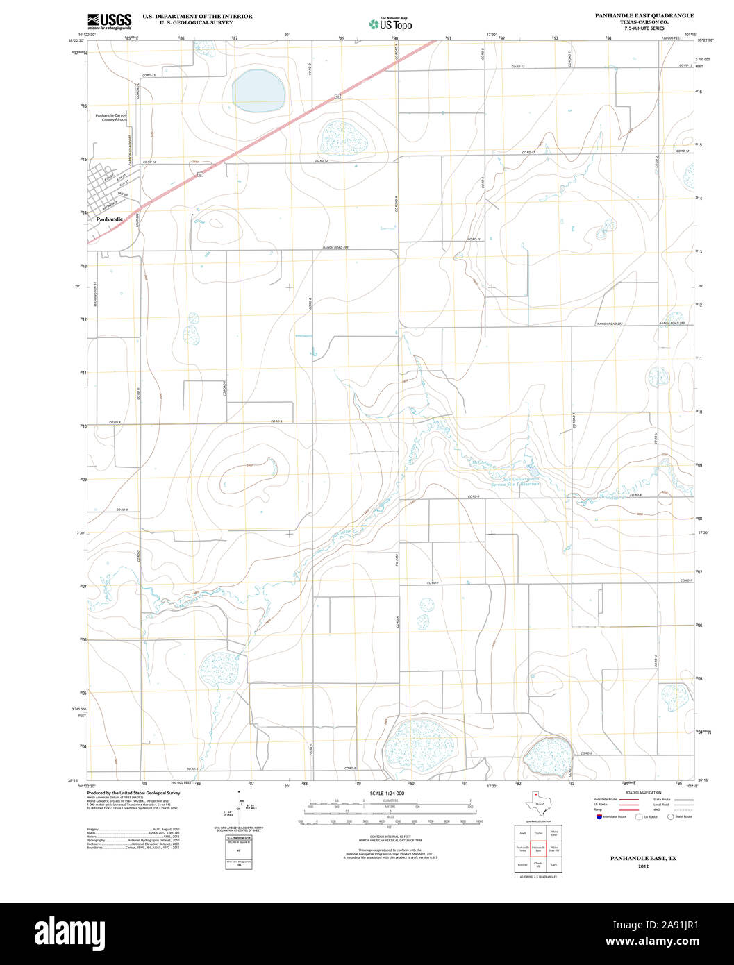 Mappa del panhandle texas immagini e fotografie stock ad alta ...