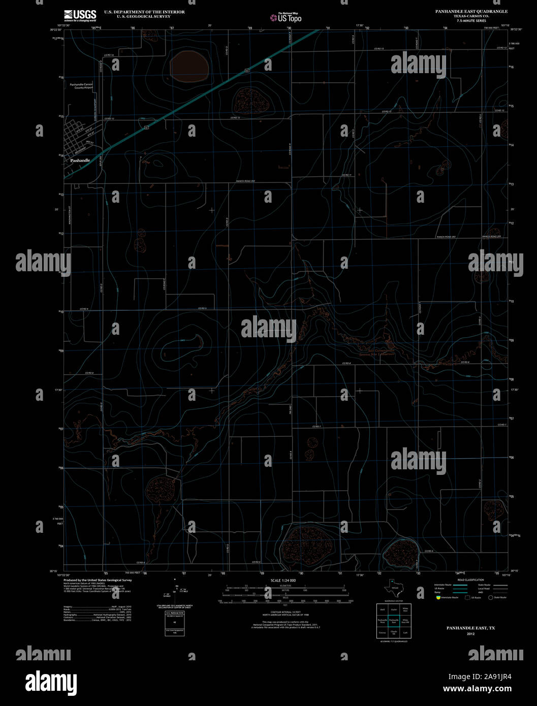 Mappa del panhandle texas immagini e fotografie stock ad alta ...