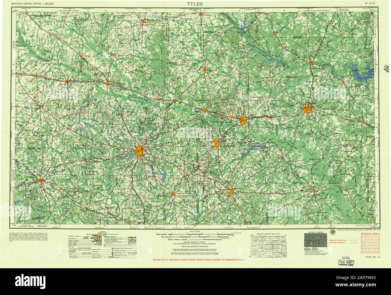 Mappa di tyler texas immagini e fotografie stock ad alta risoluzione ...
