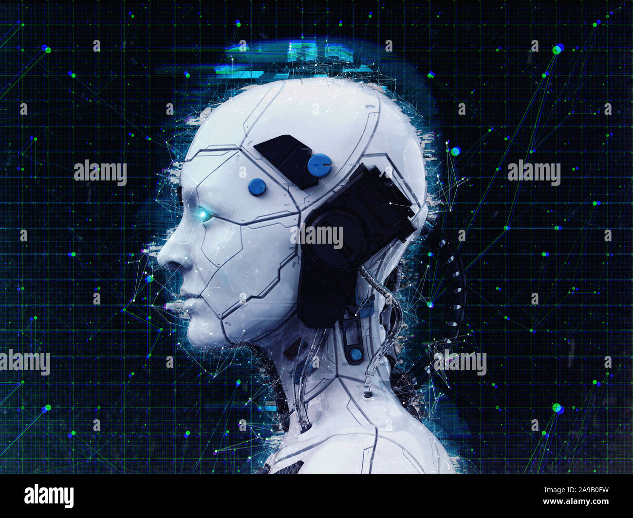 La tecnologia Robot sci-fi Cyborg donna android sfondo : umanoidi ...
