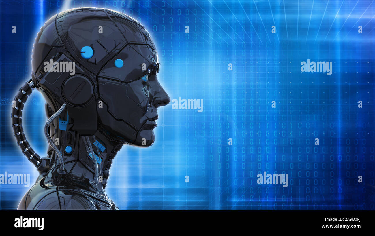 La tecnologia Robot sci-fi Cyborg donna android sfondo : umanoidi ...