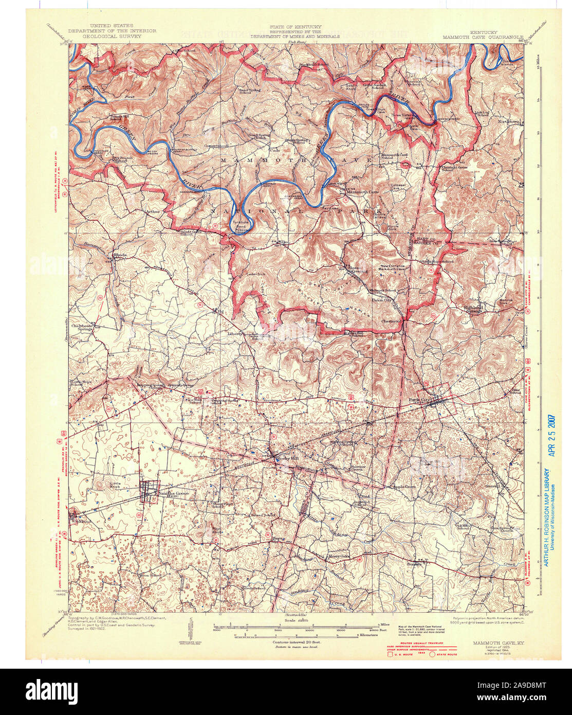 Mappa della grotta di mammut immagini e fotografie stock ad alta ...