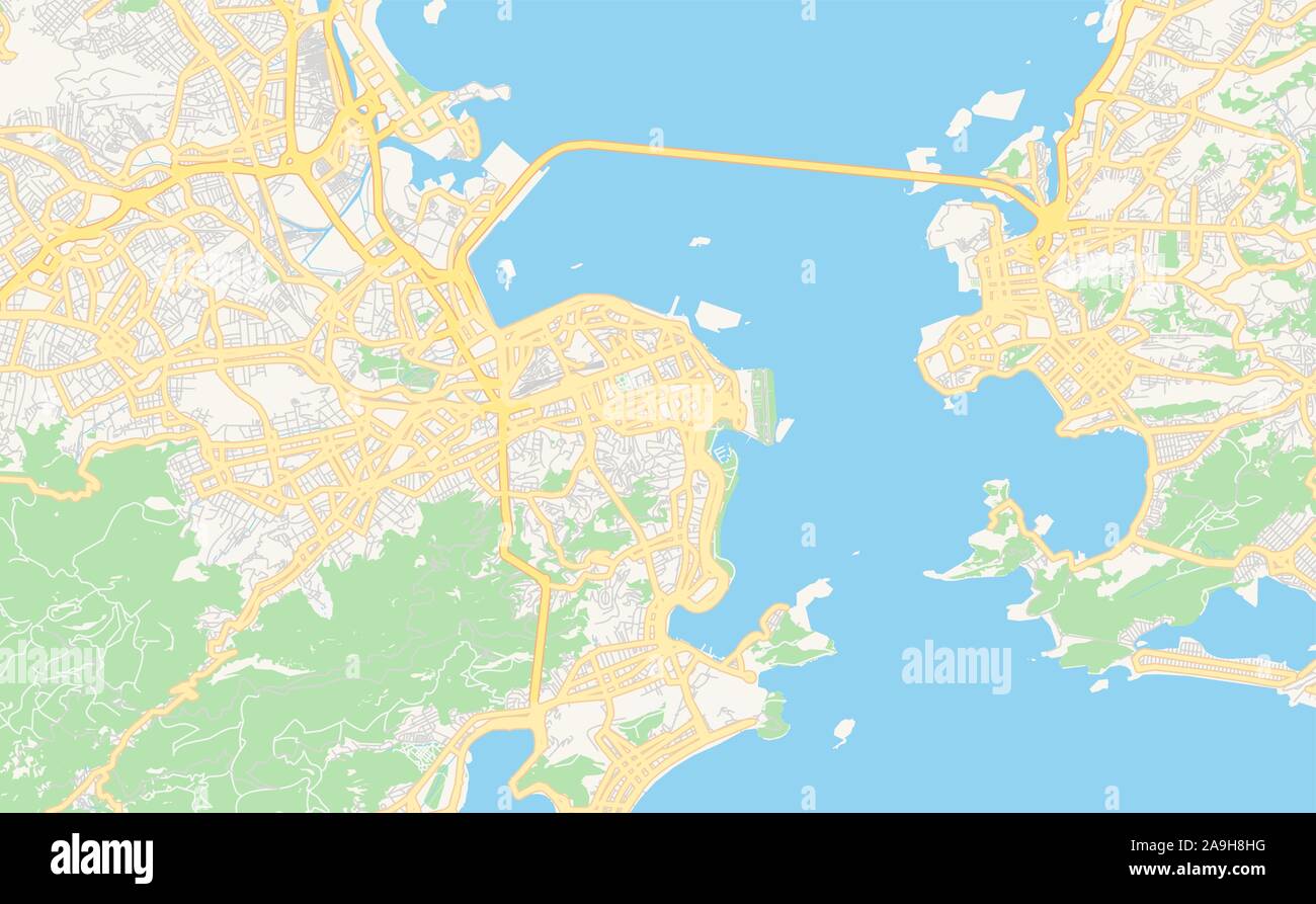 Mappa di rio de janeiro Immagini Vettoriali Stock - Alamy