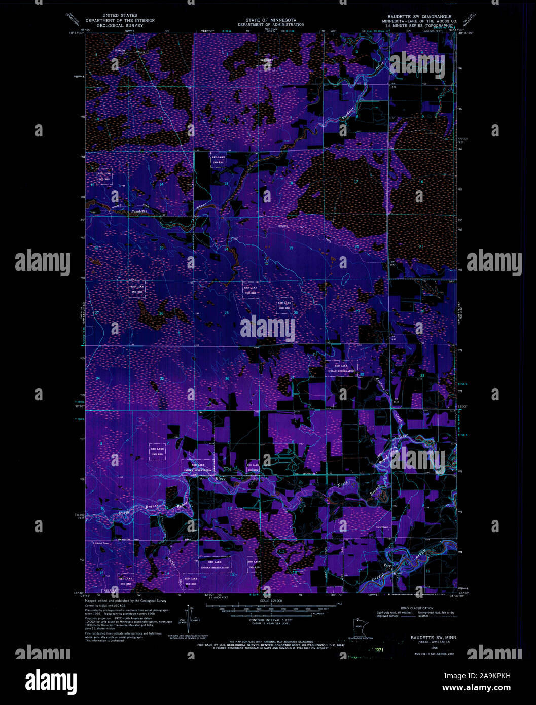 Mappa di baudette immagini e fotografie stock ad alta risoluzione - Alamy