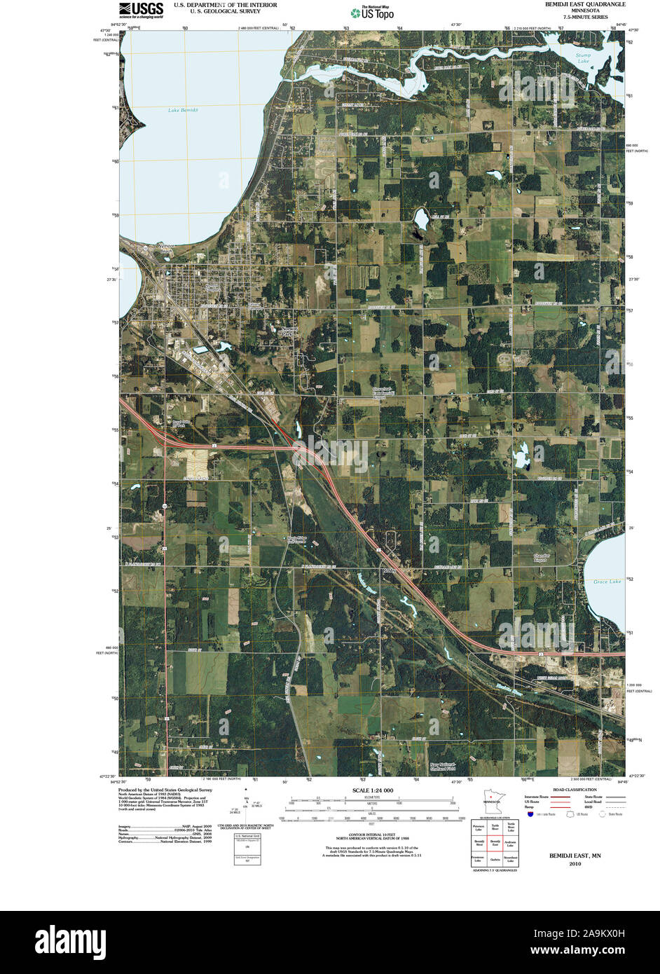 Mappa di bemidji immagini e fotografie stock ad alta risoluzione - Alamy