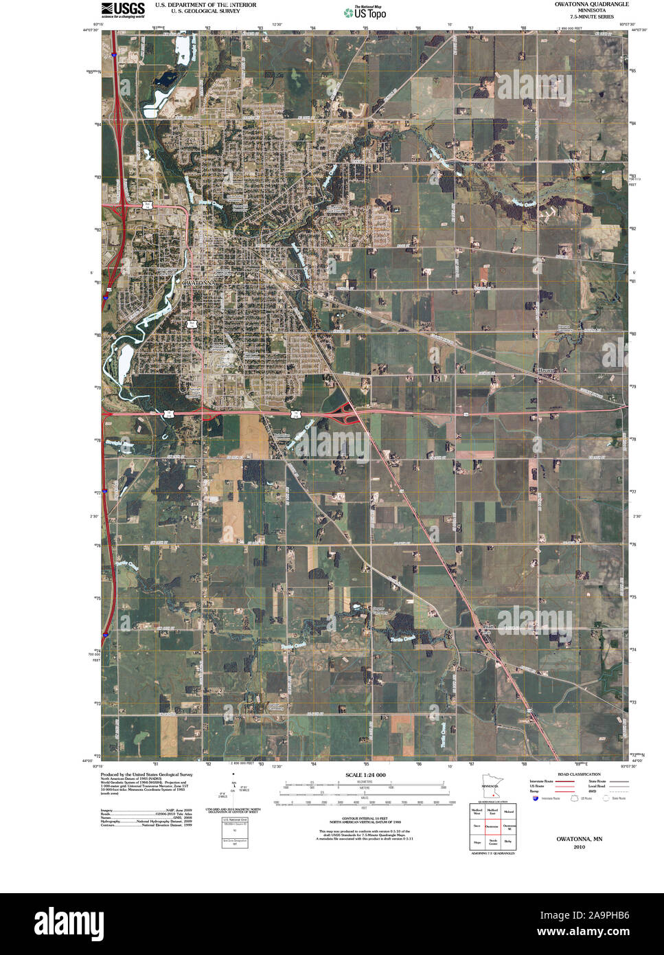 Mappa di owatonna immagini e fotografie stock ad alta risoluzione - Alamy