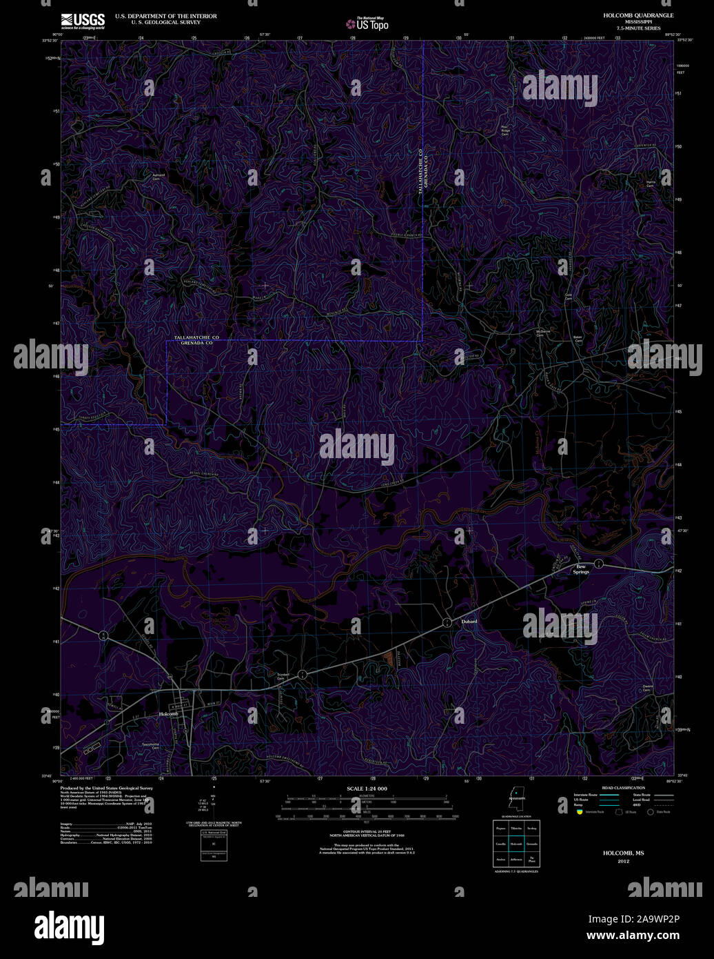 Mappa di holcomb, mississippi immagini e fotografie stock ad alta ...
