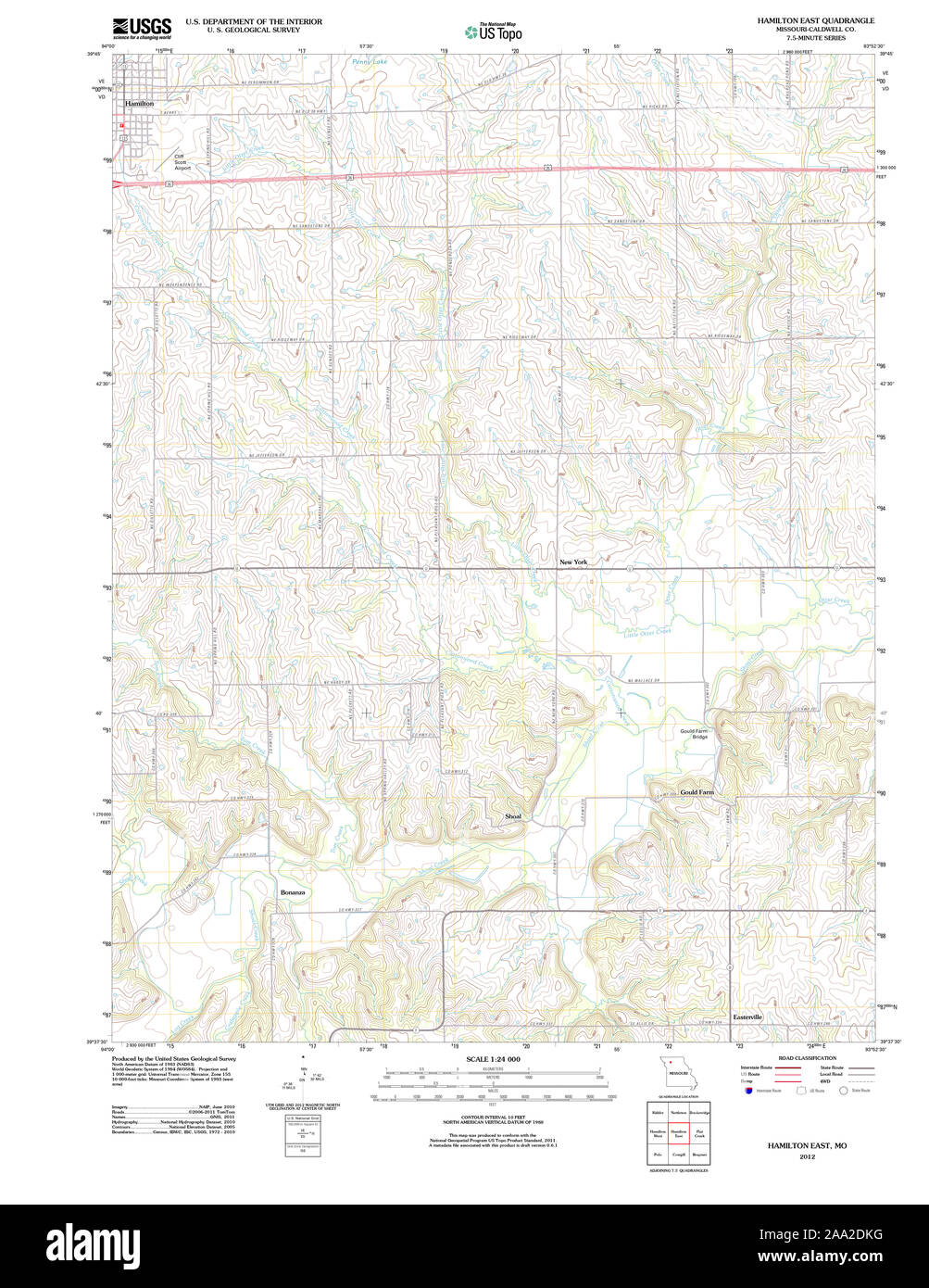 Mappa di hamilton, missouri immagini e fotografie stock ad alta ...