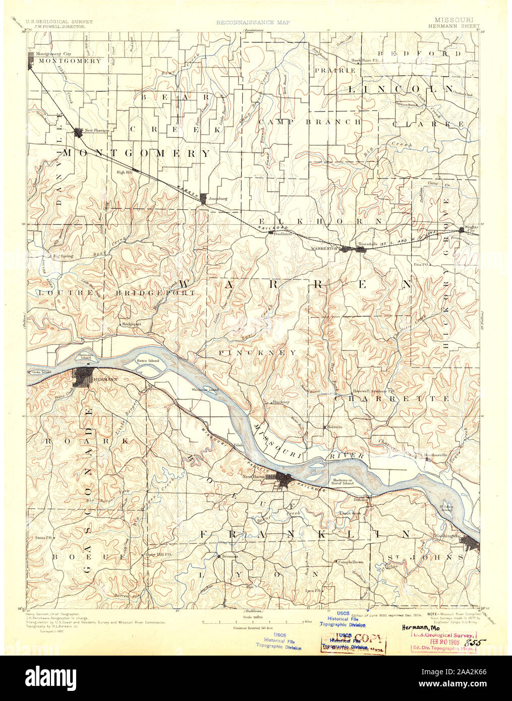 Hermann missouri mappa immagini e fotografie stock ad alta risoluzione ...