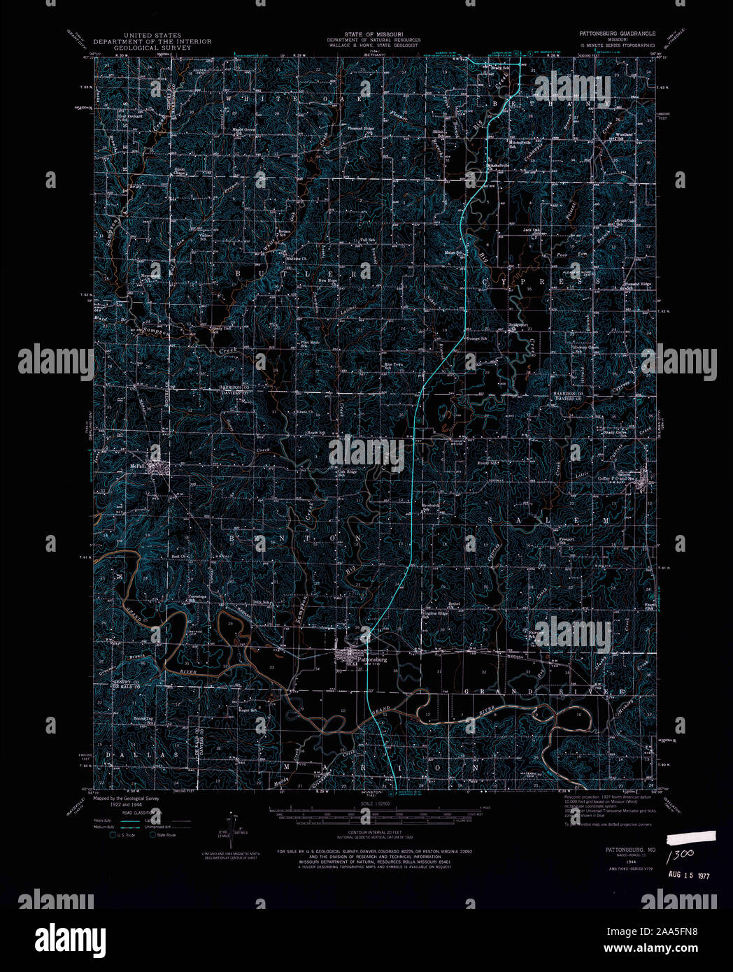 Mappa di pattonsburg, missouri immagini e fotografie stock ad alta ...