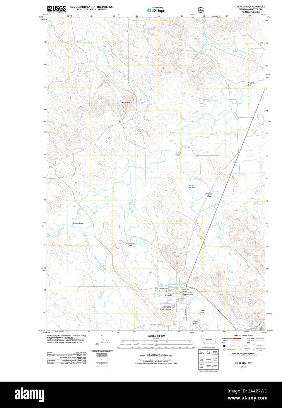 Mappa di ekalaka montana immagini e fotografie stock ad alta ...
