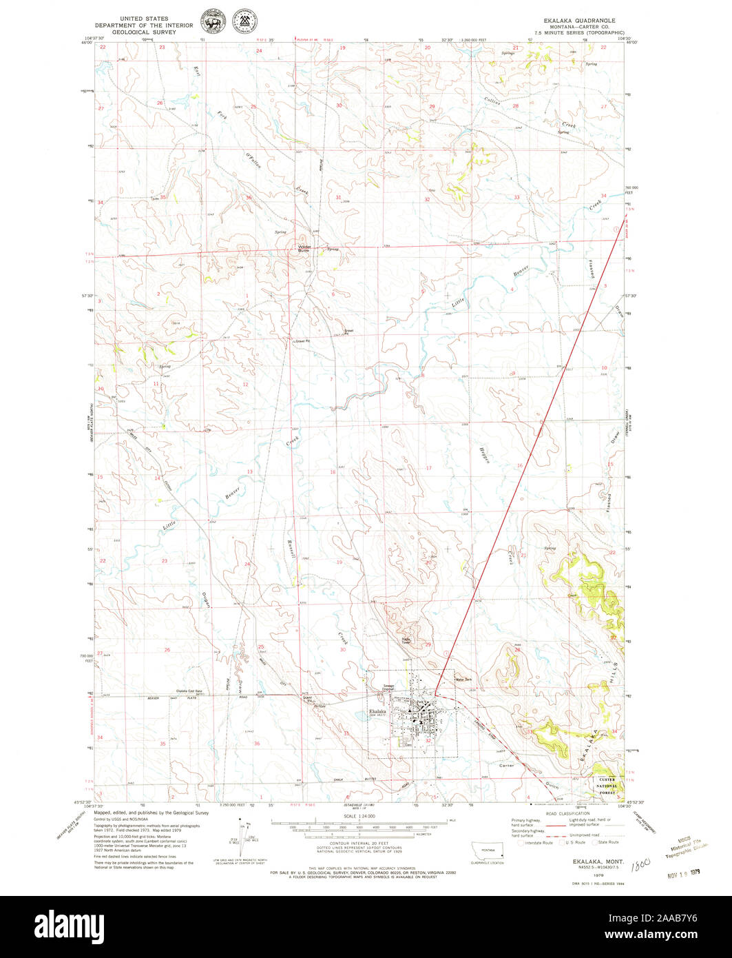 Mappa di ekalaka montana immagini e fotografie stock ad alta ...