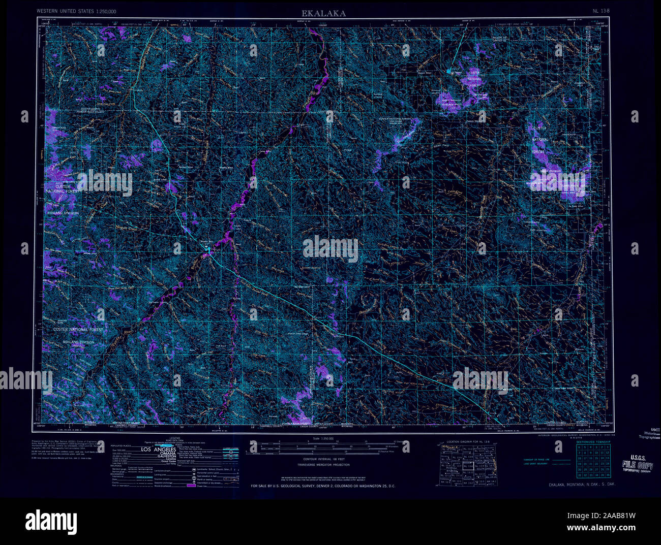 Mappa di ekalaka montana immagini e fotografie stock ad alta ...