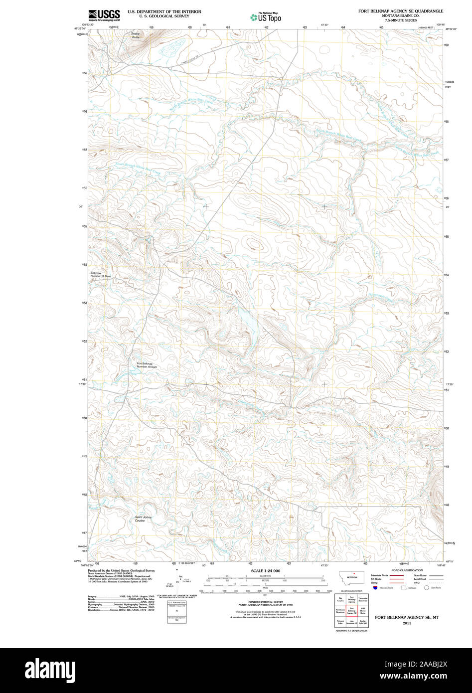 Mappa dell'agenzia fort belknap immagini e fotografie stock ad alta ...