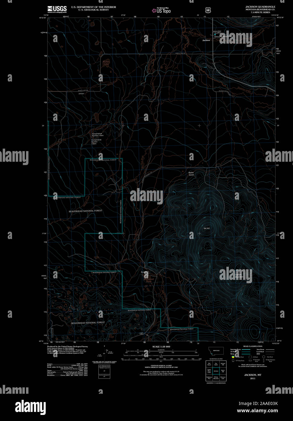 Mappa di jackson montana immagini e fotografie stock ad alta ...