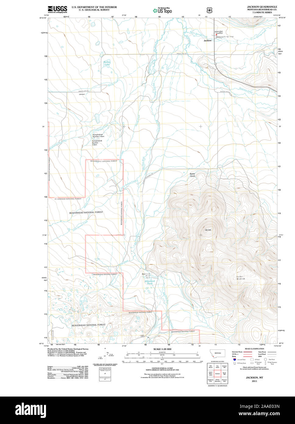Mappa di jackson montana Immagini senza sfondo e Foto Stock ritagliate ...