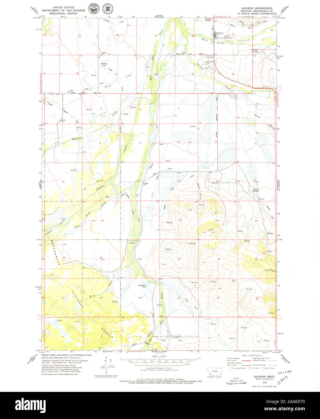 Mappa di jackson montana immagini e fotografie stock ad alta ...