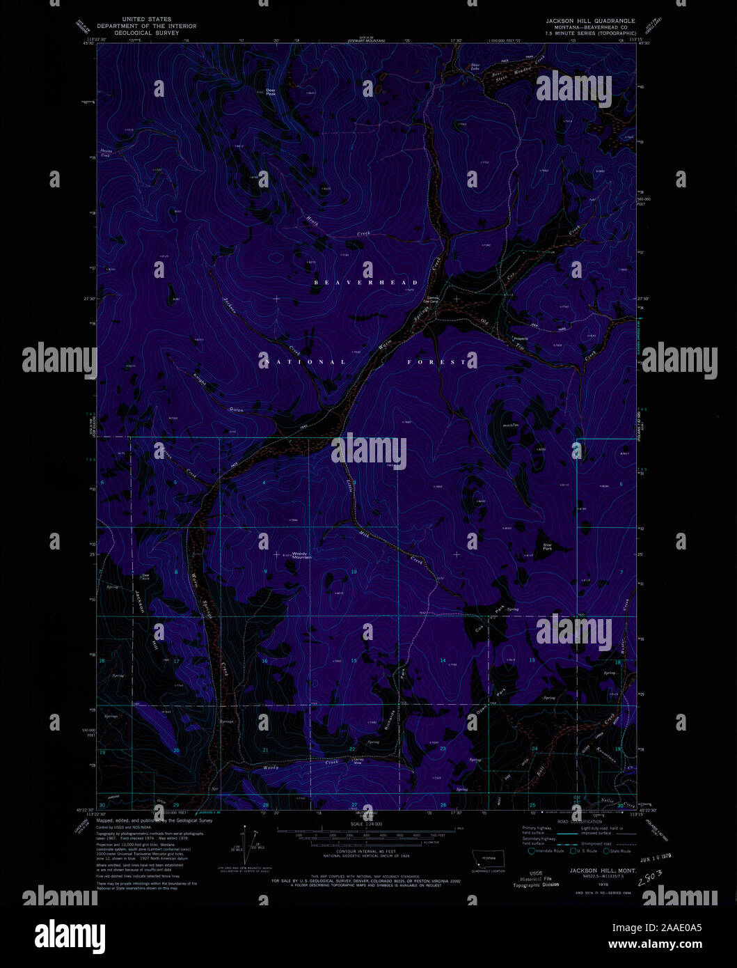 Mappa di jackson montana immagini e fotografie stock ad alta ...