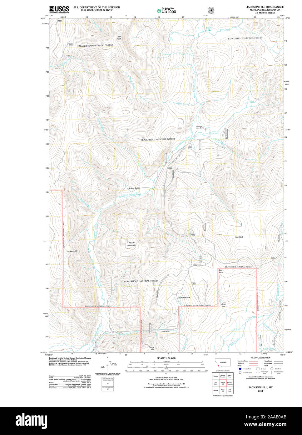 Mappa di jackson montana immagini e fotografie stock ad alta ...