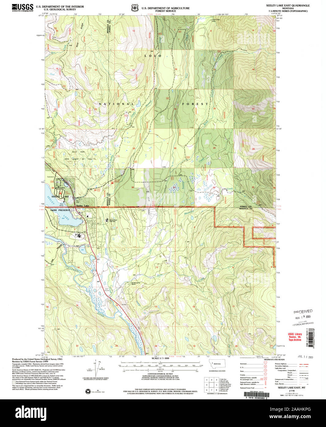 Mappa del lago seeley montana immagini e fotografie stock ad alta ...