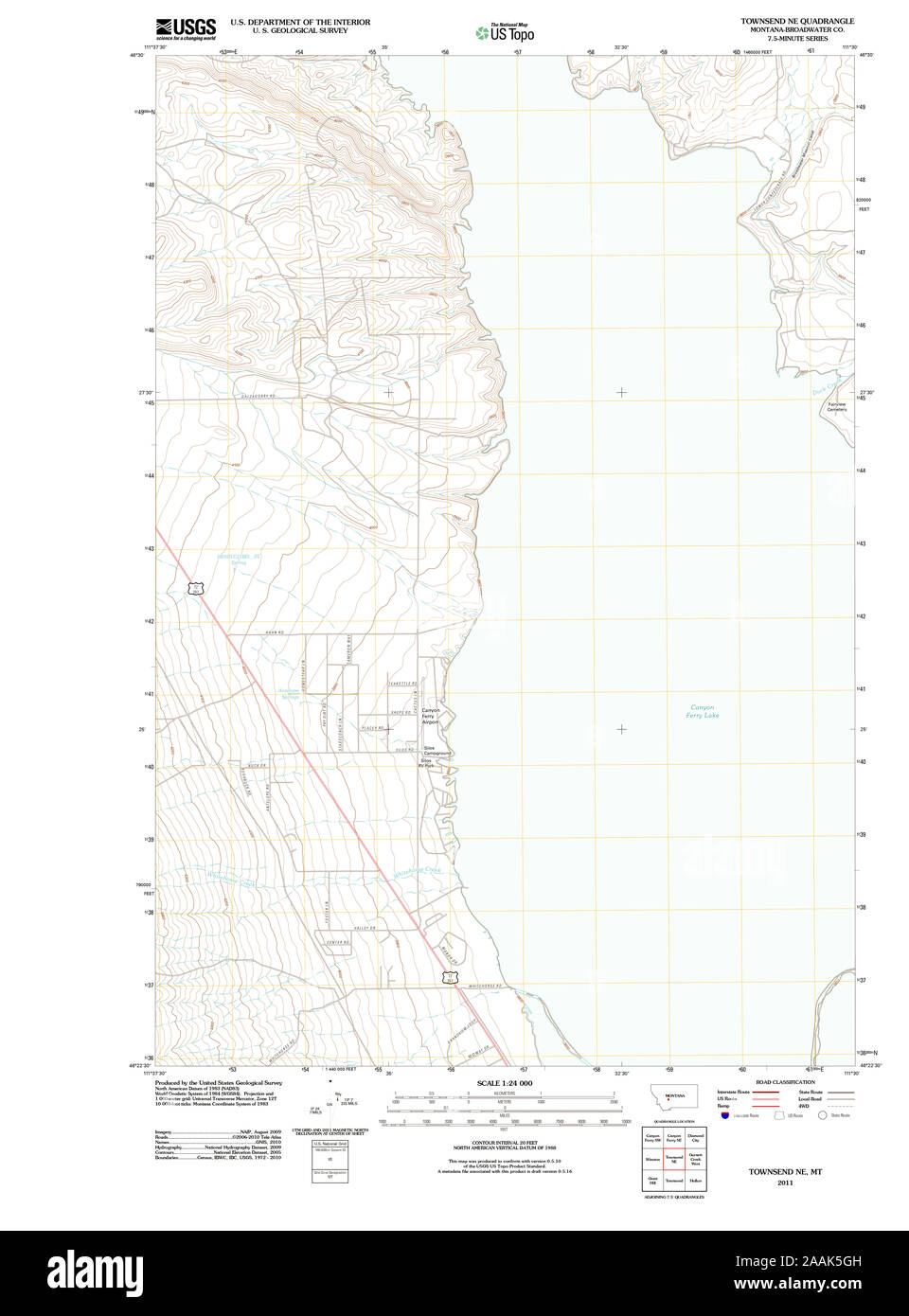 Mappa di townsend montana immagini e fotografie stock ad alta ...