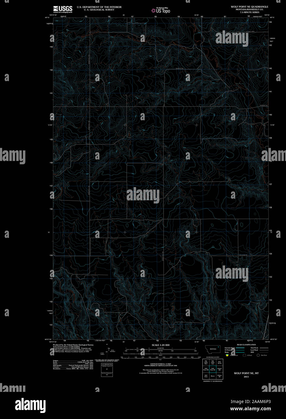 Mappa di wolf point montana immagini e fotografie stock ad alta ...