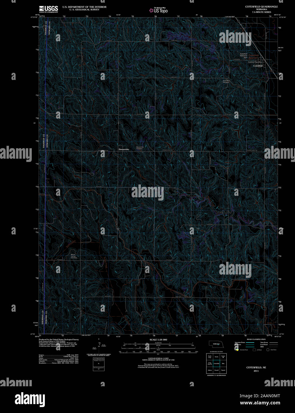 Mappa di cotesfield, nebraska immagini e fotografie stock ad alta ...