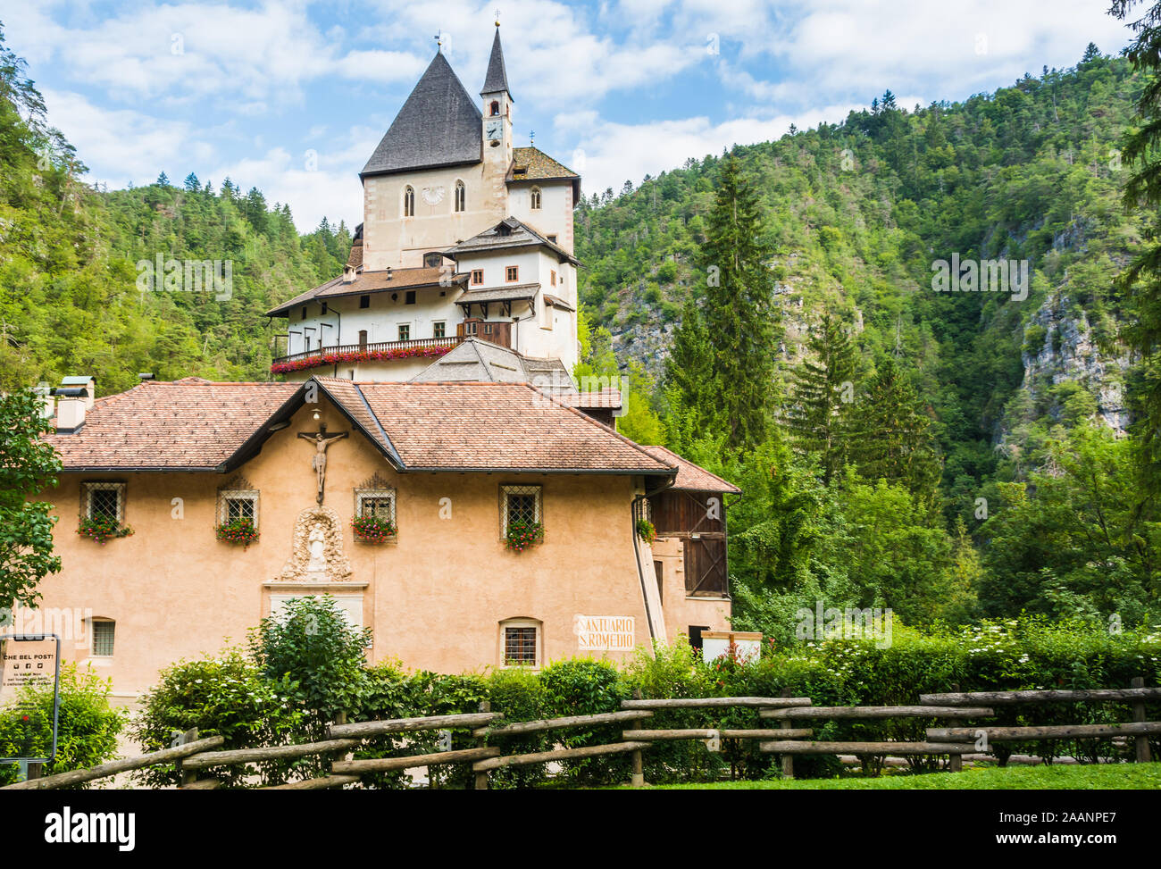 Il Santuario Di San Romedio. Non Valle, Provincia Di Trento, Trentino ...