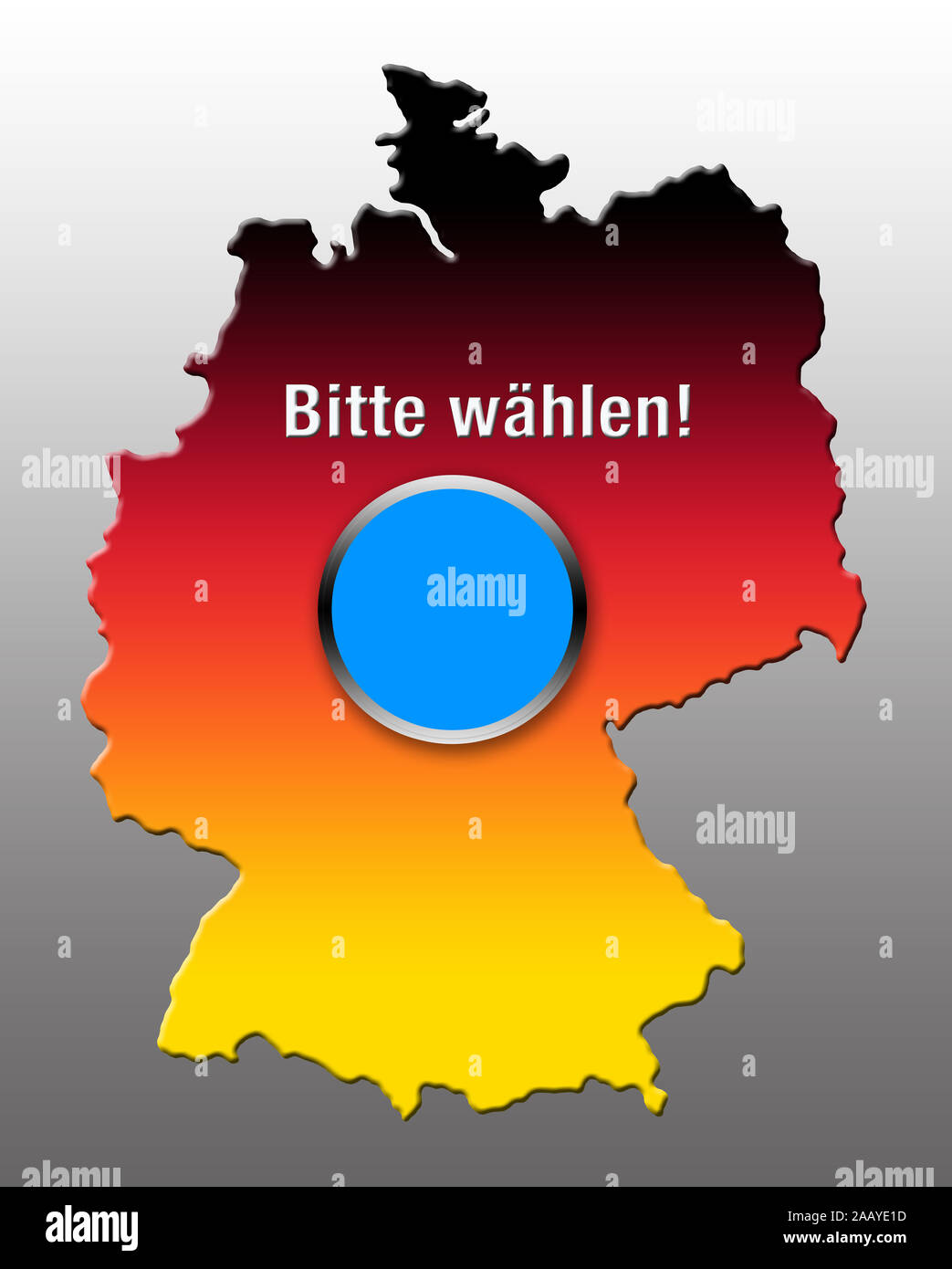 Mappa politica della germania immagini e fotografie stock ad alta ...