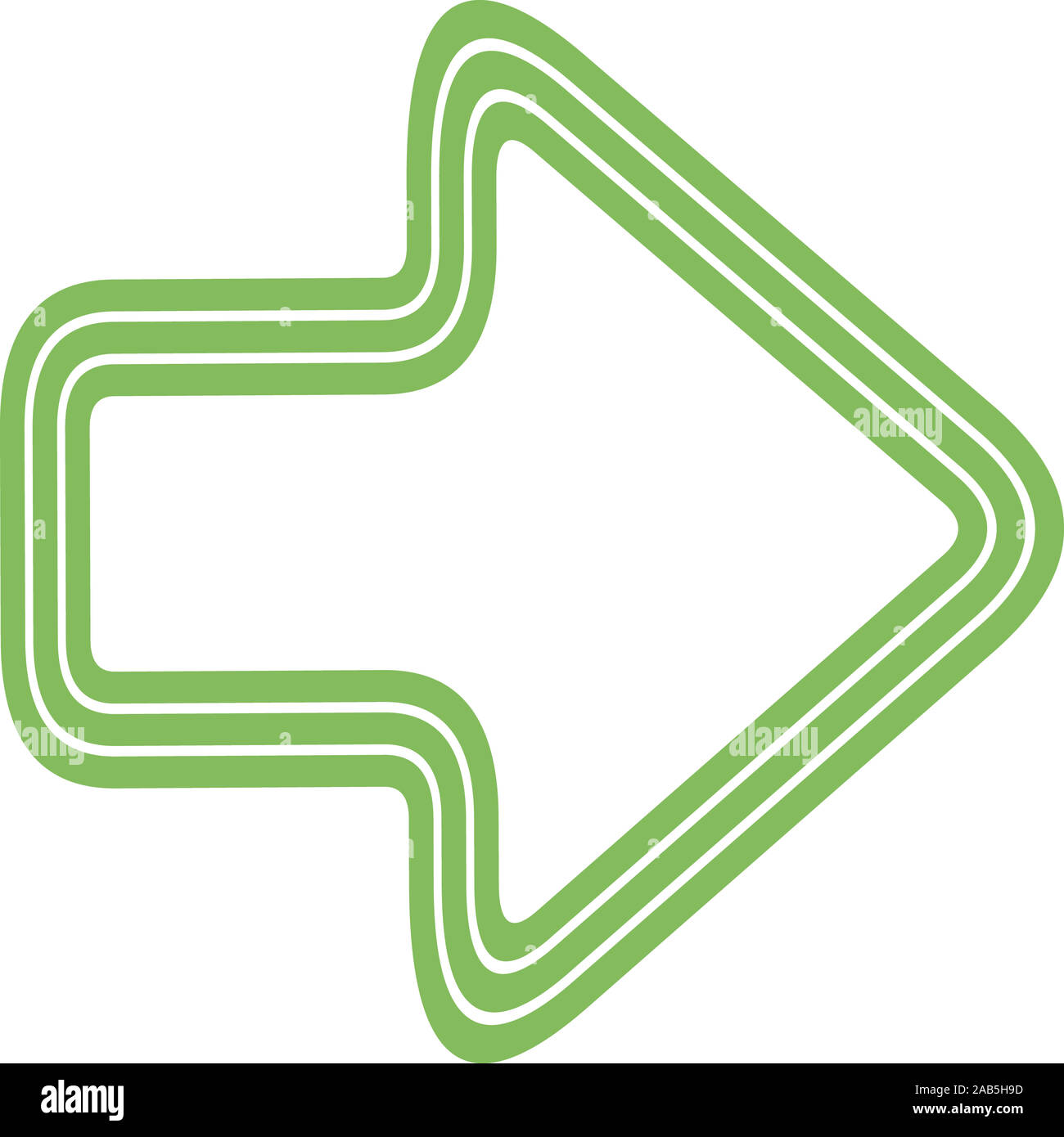 Freccia del ciclo a destra immagini e fotografie stock ad alta ...