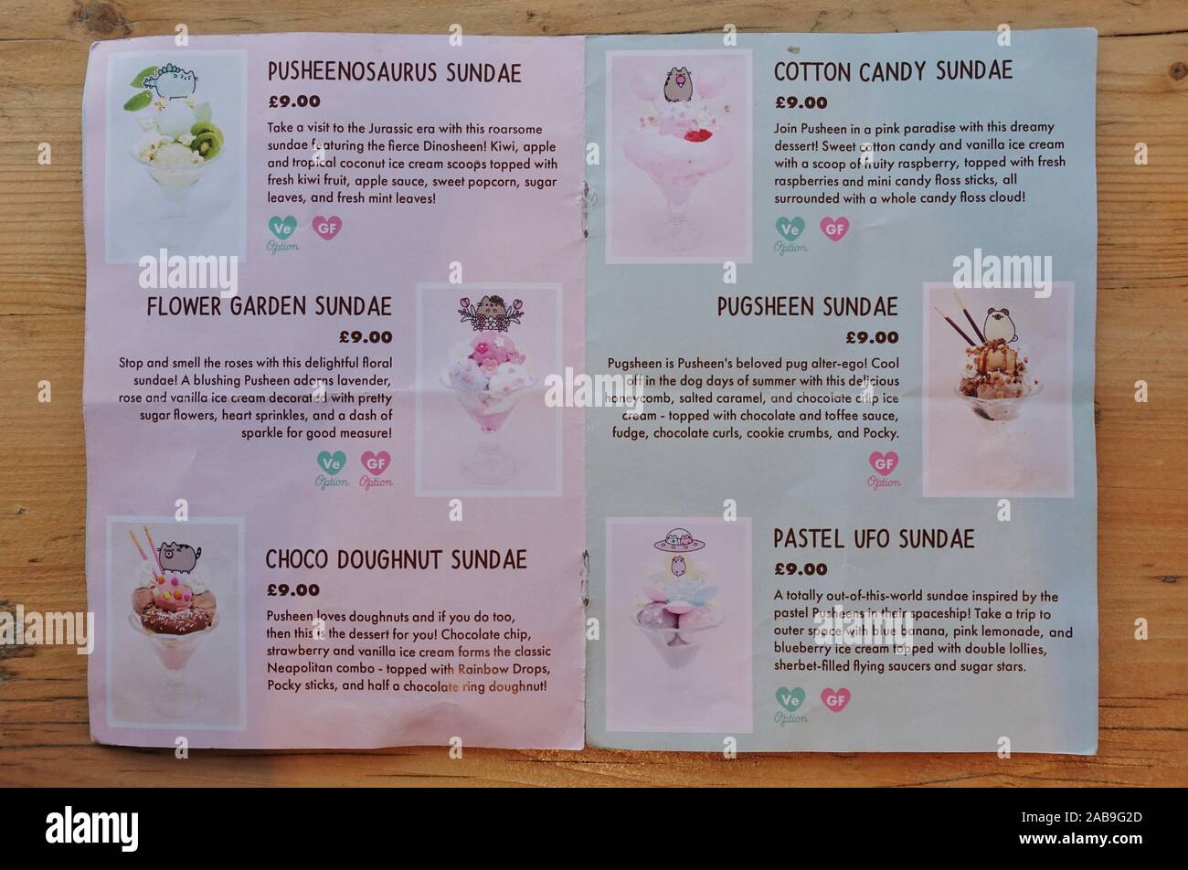 BRIGHTON, Regno Unito -28 SEP 2019- Vista del Pusheen Snack Parlor ...