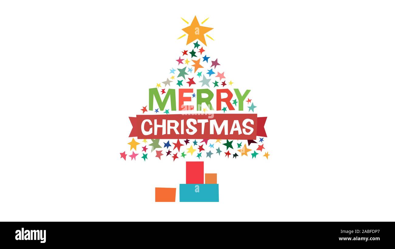 Buon Natale logo, progettato in chalkboard lo stile di disegno, riprese ...