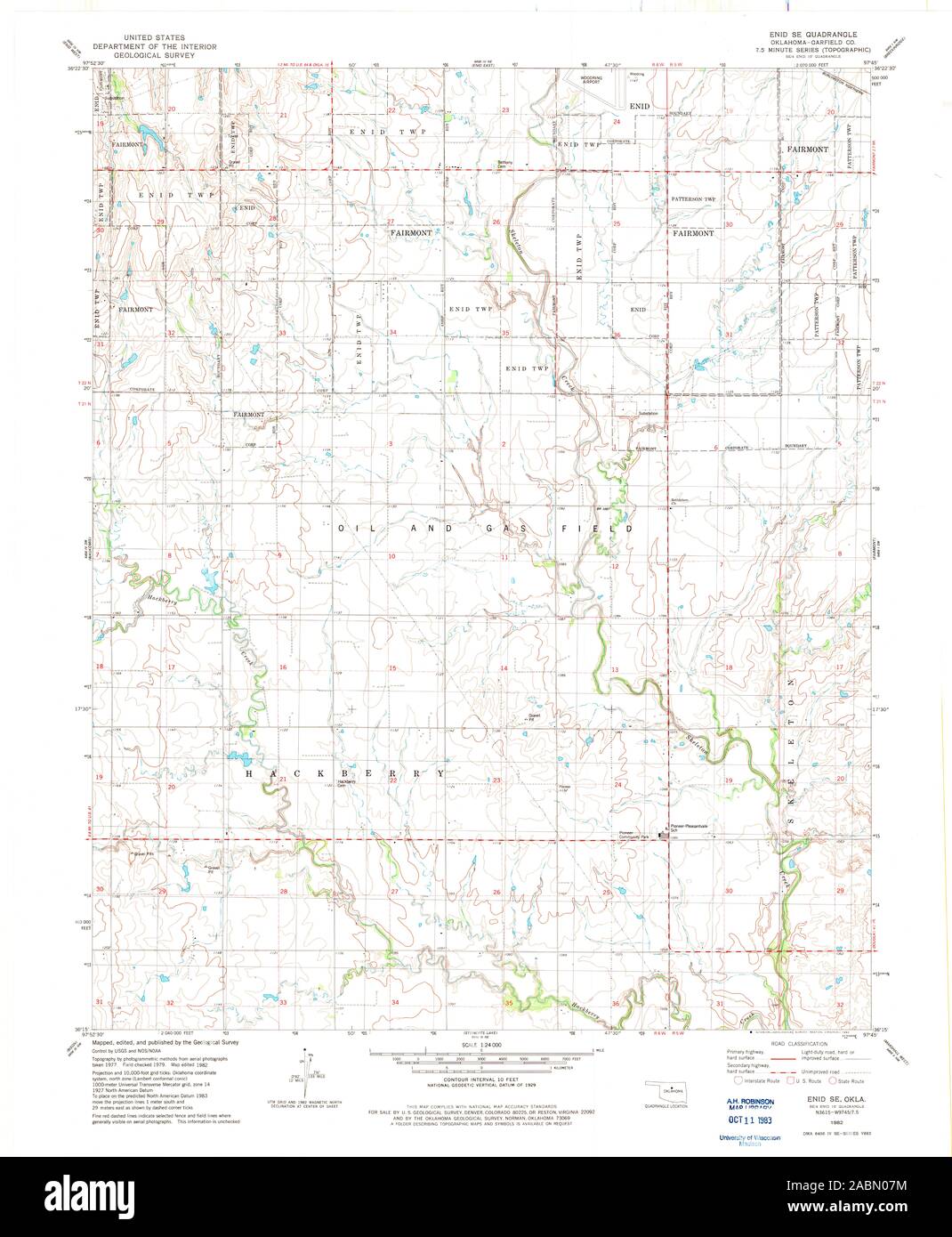 Mappa di enid oklahoma immagini e fotografie stock ad alta risoluzione ...
