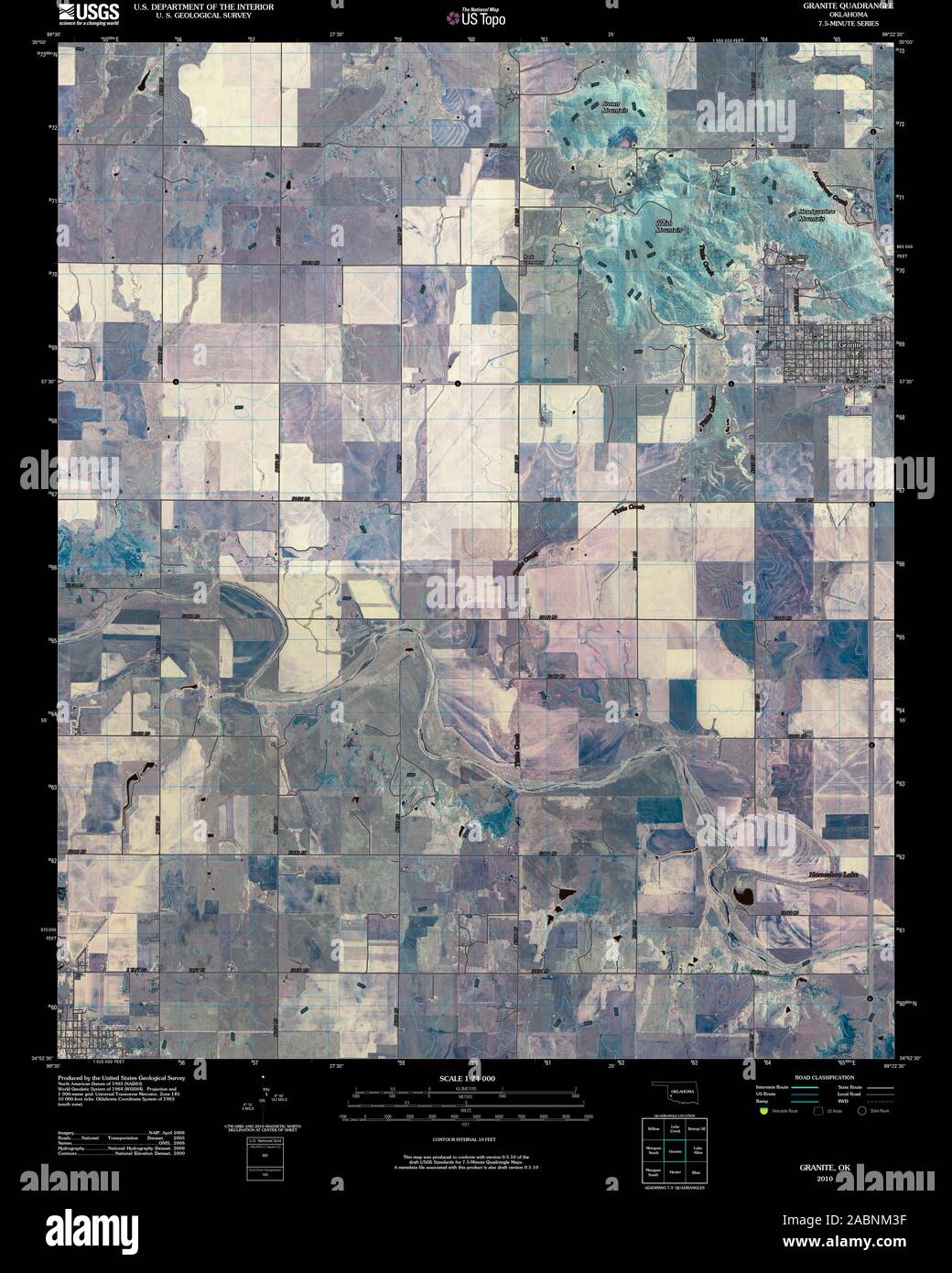 Mappa del granito oklahoma immagini e fotografie stock ad alta ...