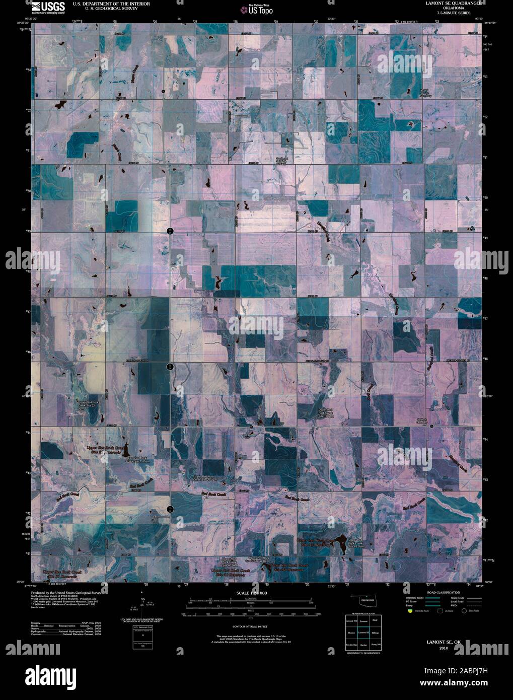 Mappa di lamont oklahoma immagini e fotografie stock ad alta ...