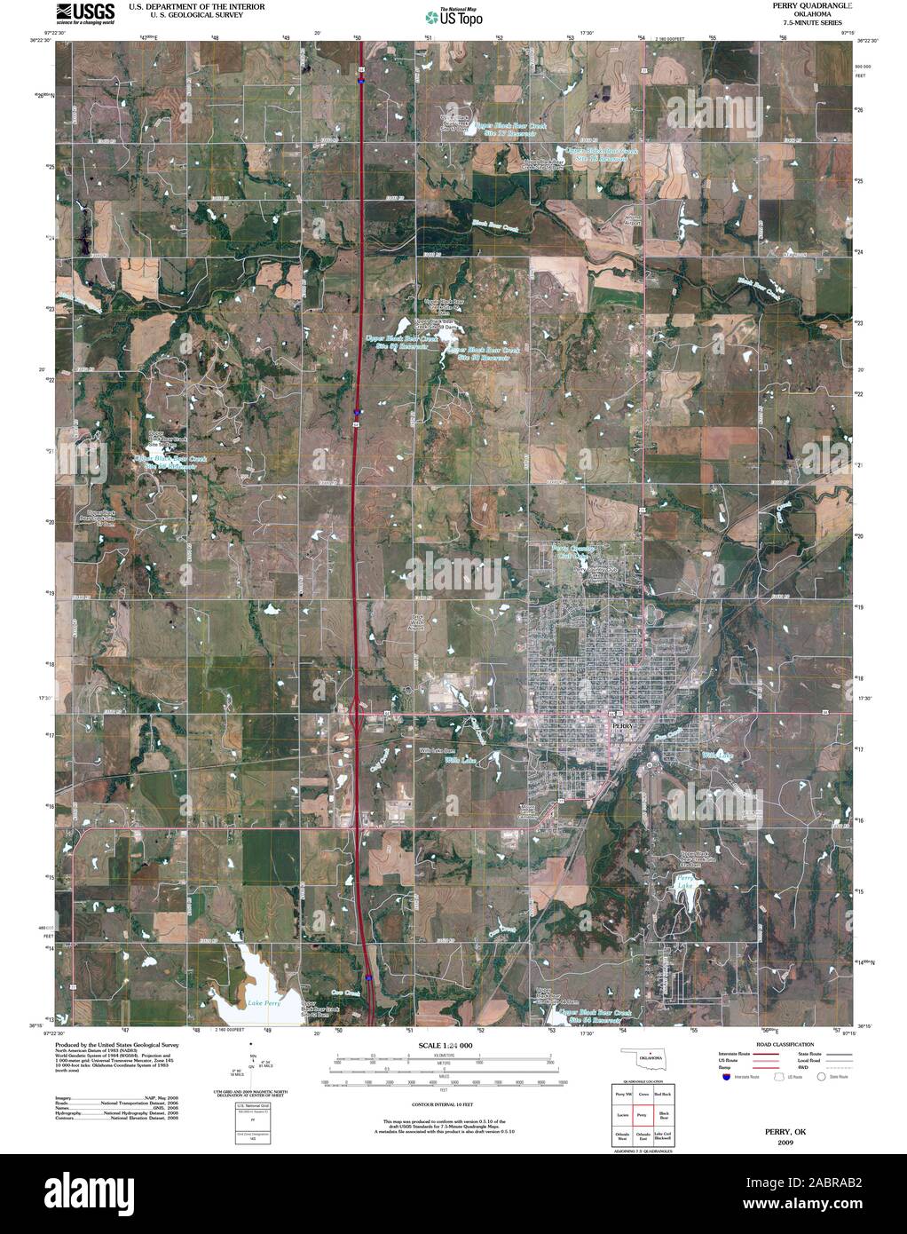 Mappa di perry oklahoma immagini e fotografie stock ad alta risoluzione ...