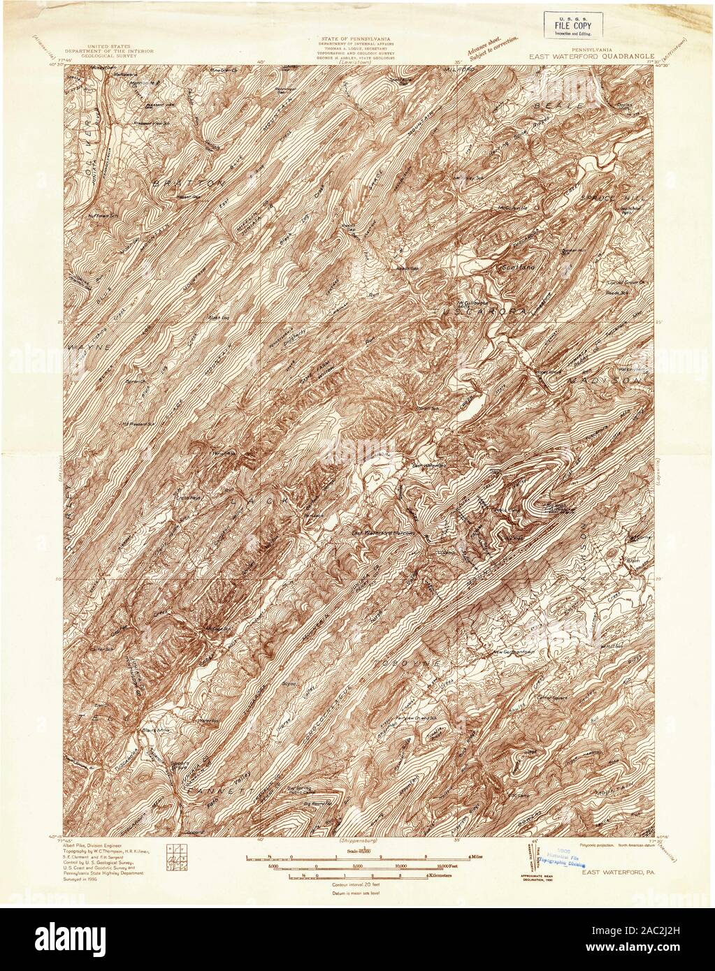 Mappa di waterford in pennsylvania immagini e fotografie stock ad alta ...