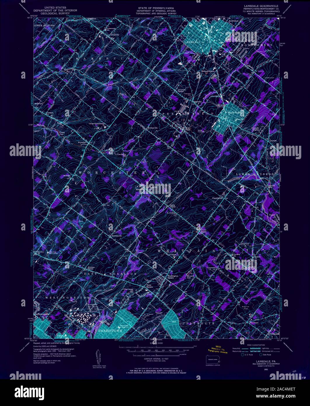 Lansdale, pennsylvania, mappa immagini e fotografie stock ad alta ...