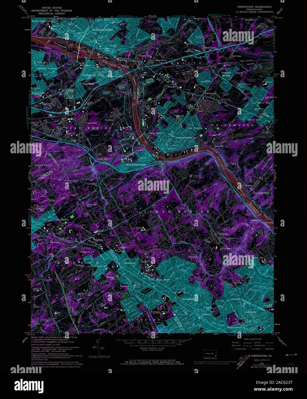 Norristown, pennsylvania, mappa immagini e fotografie stock ad alta ...